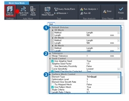 Mesh Size Control & Result Verification